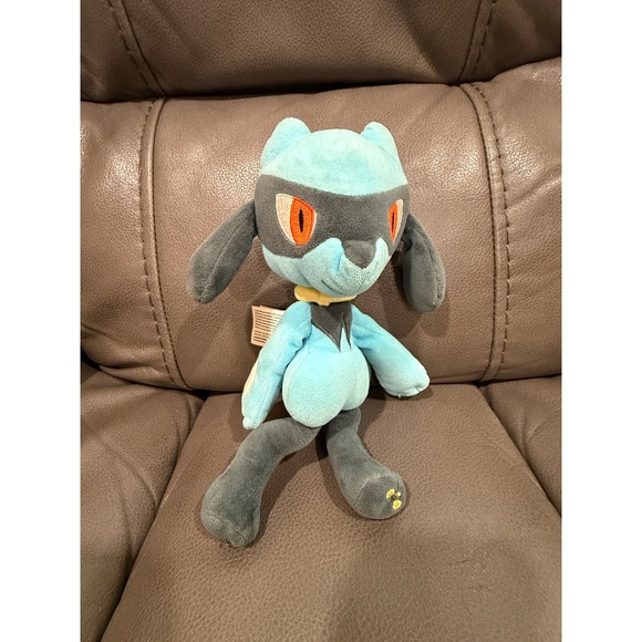 Pokemon Center | Toys | Pokemon Riolu Plush Stuffed Animal Blue Black ...